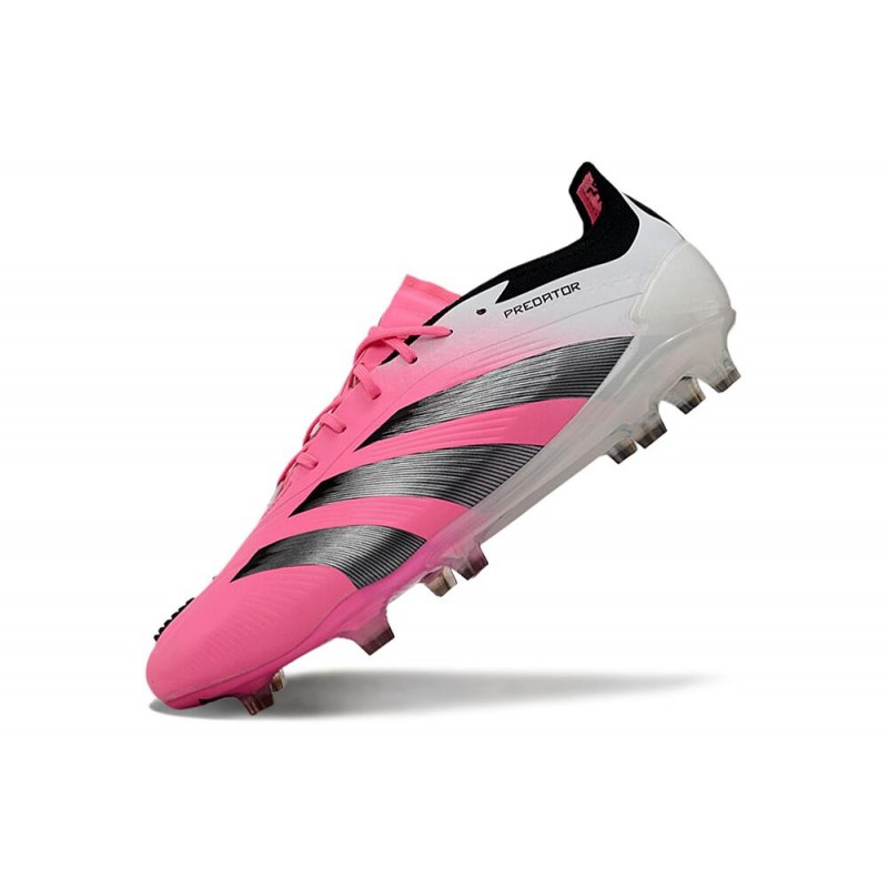 adidas Predator Elite FG Rose Blanc Noir